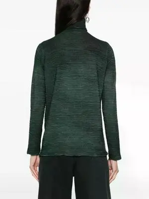 Avant Toi Textured Cashmere-silk Blend Turtleneck Sweater
