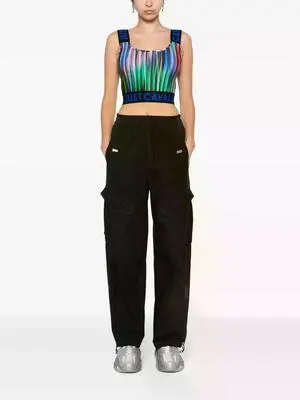 Just Cavalli Ikat-print Cropped Top