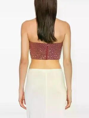 Alex Perry Crystal-embellished Bandeau Top