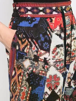 Balmain Abstract Pattern-print Cropped Trousers