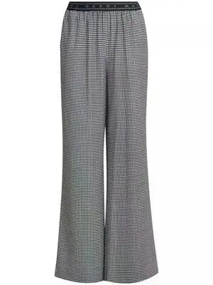 Marni Gingham Patterned Trousers - Black