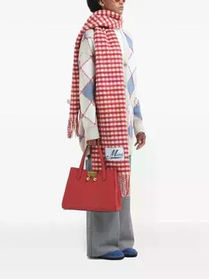 Marni Gingham Patterned Trousers - Black