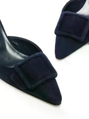 Manolo Blahnik Maysale Mules - Blue