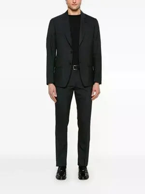 LARDINI Brooch-detail Suit - Grey