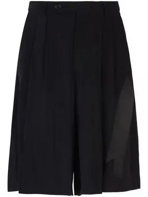 Gcds Framis-tape Pleated Bermuda Shorts