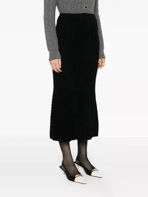 Alessandra Rich Cable-knit Maxi Skirt