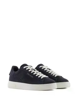Armani Exchange Suede Lace-up Round Toe Trainers