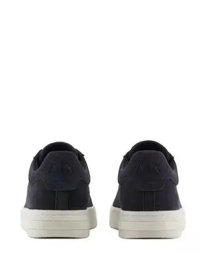 Armani Exchange Suede Lace-up Round Toe Trainers