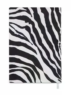 Dolce & Gabbana Medium Zebra-print Leather Blank Notebook