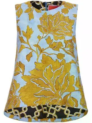 La DoubleJ La Scala Cotton-blend Top - Yellow