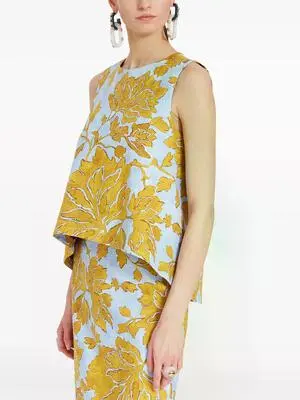 La DoubleJ La Scala Cotton-blend Top