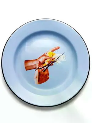 SELETTI Bird Plate - Blue
