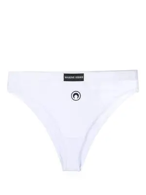 MARINE SERRE Crescent Moon Organic-cotton Briefs - White