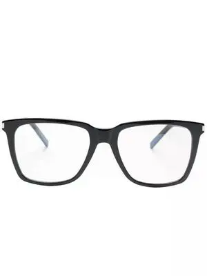 Saint Laurent Slim Wayfarer Glasses - Black