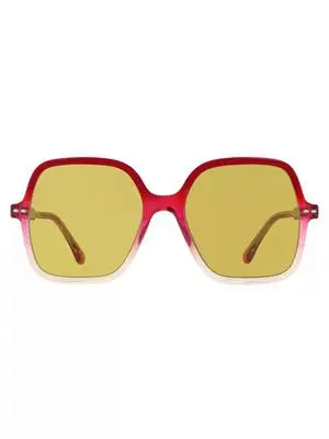 Isabel Marant Logo-engraved Sunglasses - Red