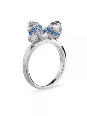 OFFICINA BERNARDI 18kt White Gold Empire Sapphire Ring - Silver