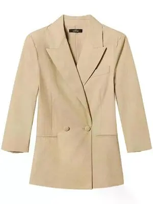 TWINSET Double-breasted Poplin Blazer