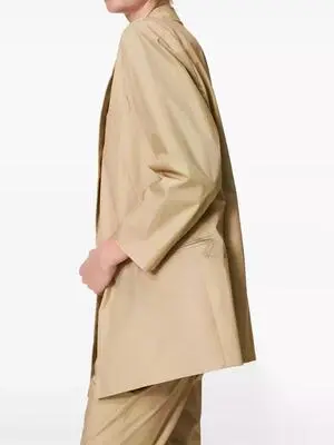 TWINSET Double-breasted Poplin Blazer
