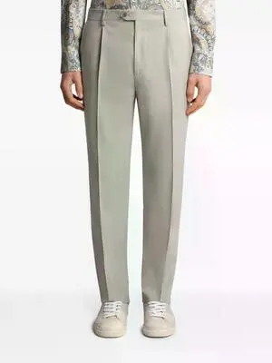 Etro Tailored Wool Pleated Trousers