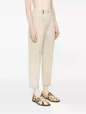 Peserico Cropped Tapered Trousers - Neutrals