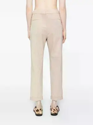 Peserico Cropped Tapered Trousers - Neutrals