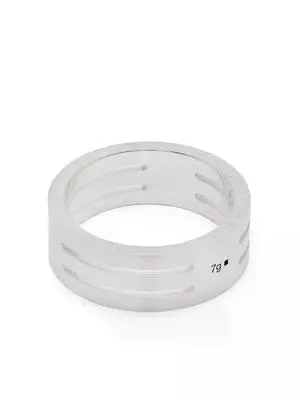 Le Gramme La 7g Perforated Ring - Silver