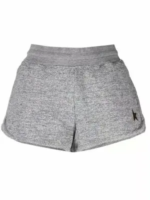 GOLDEN GOOSE Embroidered-logo Stretch-cotton Shorts