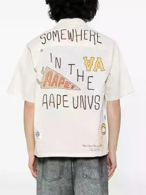 AAPE BY *A BATHING APE Logo-embroidered Shirt