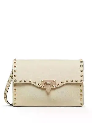 Valentino Garavani Small Rockstud Shoulder Bag - Neutrals