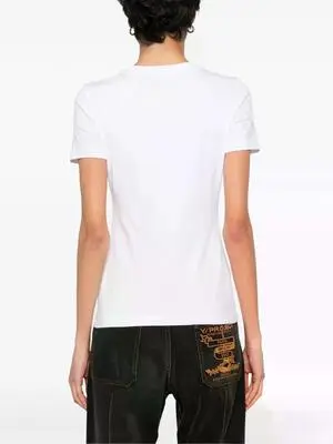 Just Cavalli Tiger Head-motif Studded T-shirt - White