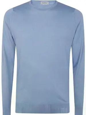 John Smedley Knitted T-shirt - Blue