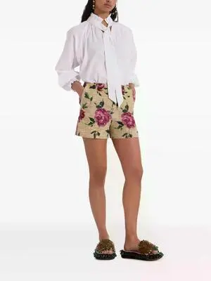 La DoubleJ Margarita Jacquard Shorts - Neutrals