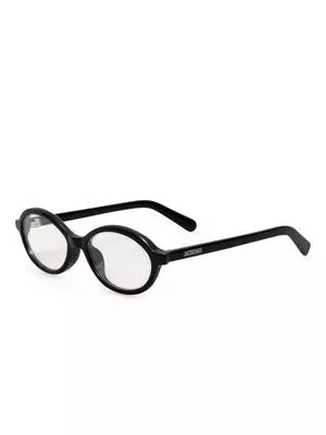 Jacquemus Oval-frame Glasses - Black