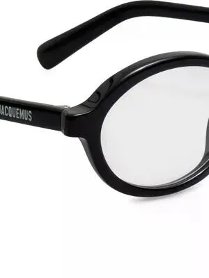 Jacquemus Oval-frame Glasses - Black