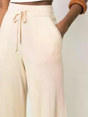 Max & Moi Ribbed Wide-leg Trousers