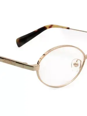 Jacquemus Oval-frame Glasses - Gold
