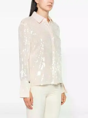 Patrizia Pepe Sequined Shirt - Pink