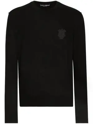 Dolce & Gabbana Logo-patch Cashmere Jumper