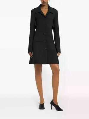 COURREGES A-line Coat - Black