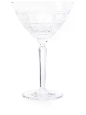 Ralph Lauren Hudson Plaid Martini Glass - Neutrals