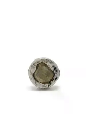 PARTS OF FOUR Diamond-encrusted Single Stud Earring - Silver