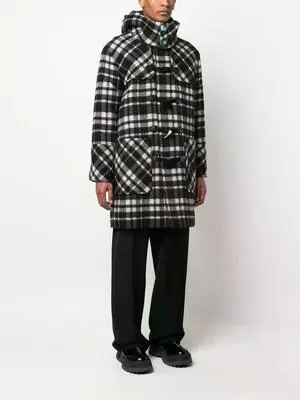 Roberto Cavalli Check-patterned Duffle Coat