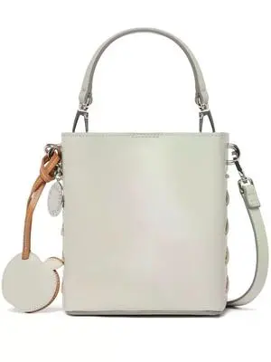 Stella McCartney Frayme Faux-leather Bucket Bag - White
