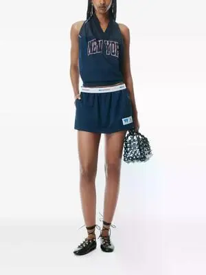 Alexander Wang Mesh Logo-patch Shorts