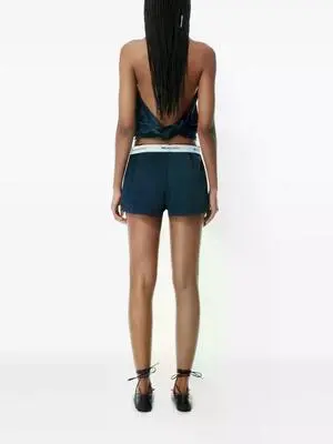 Alexander Wang Mesh Logo-patch Shorts
