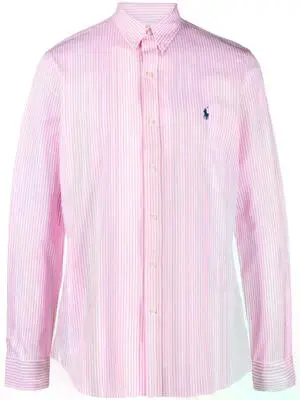 Polo Ralph Lauren Embroidered-logo Striped Shirt