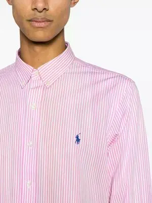 Polo Ralph Lauren Embroidered-logo Striped Shirt