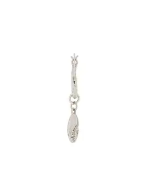 TRUE ROCKS Crab Claw Hoop Earring - Silver