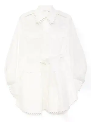 Zimmermann Illuminate Utility Mini Dress - Neutrals