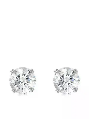 PRAGNELL 18kt White Gold Windsor Diamond Stud Earrings - Silver